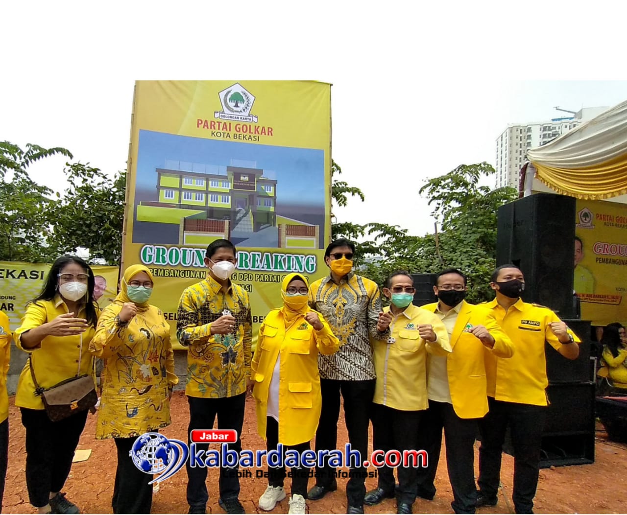 Ground Breaking Pembangunan Gedung DPD Golkar Kota Bekasi - Kabar ...