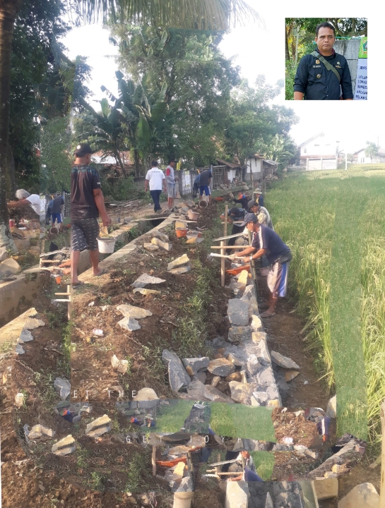 Pemdes Babakan Raden Bangun Betonisasi Jalan dan TPT, Guna Memperlancar ...